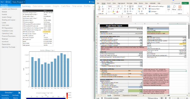 NPV Discrepancy in PV + Single Owner 'Send to Excel with Equations ...